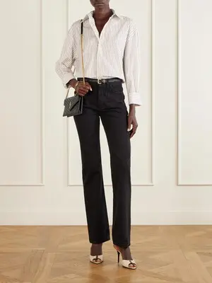 Saint Laurent Cassandre Mini Matelassé Leather Chain Wallet