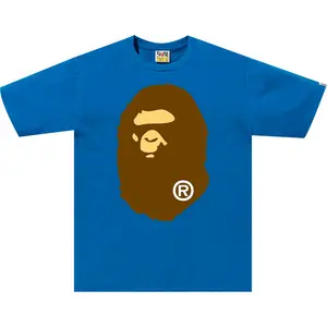 A BATHING APE Big Ape Head Tee - Blue