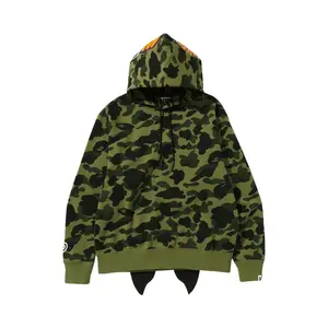 A BATHING APE 1st Camo Shark Relaxed Fit Hoodie - Green