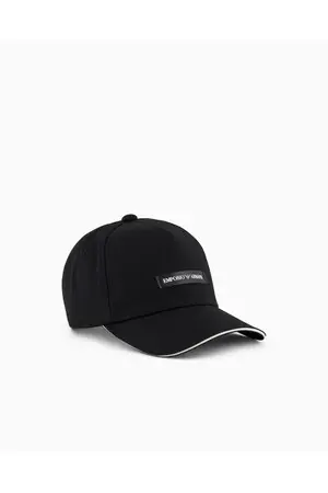 Emporio Armani Canvas Baseball Cap - Black