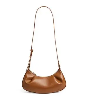 ELLEME Leather Dimple Moon Shoulder Bag