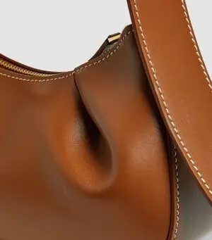 ELLEME Leather Dimple Moon Shoulder Bag