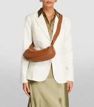 ELLEME Leather Dimple Moon Shoulder Bag