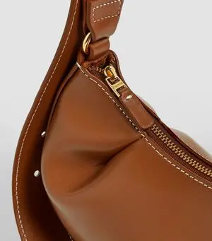 ELLEME Leather Dimple Moon Shoulder Bag