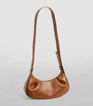 ELLEME Leather Dimple Moon Shoulder Bag