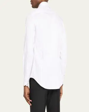 Giorgio Armani Solid Cotton Sport Shirt