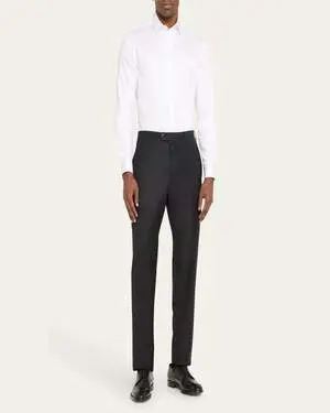 Giorgio Armani Solid Cotton Sport Shirt