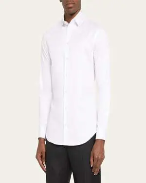 Giorgio Armani Solid Cotton Sport Shirt