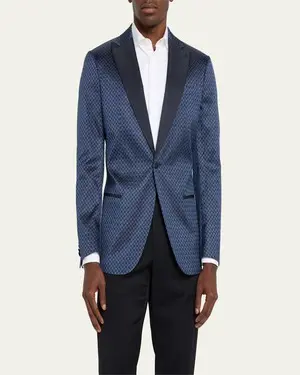 Giorgio Armani Silk Jacquard Blazer
