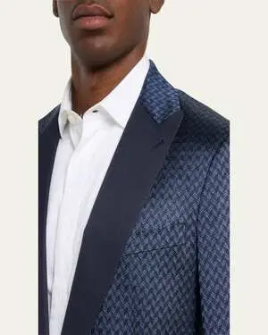 Giorgio Armani Silk Jacquard Blazer