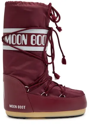 Logo-print snow boots