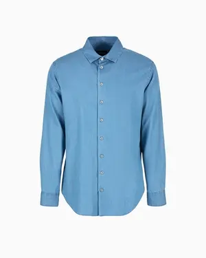 Giorgio Armani Denim Collection Cotton Denim Shirt