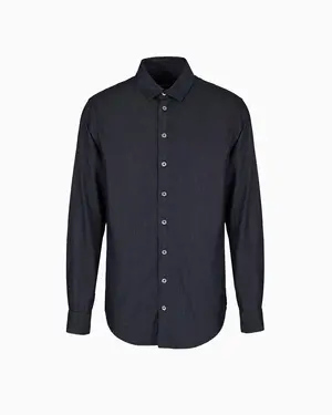 Giorgio Armani Denim Collection Cotton Denim Shirt - Blue