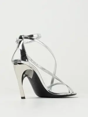 Alexander McQueen Metallic Heeled Sandals