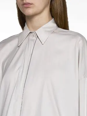 Brunello Cucinelli Classic Collared Shirt - White 1