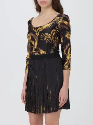 Versace Printed Long Sleeve Bodysuit