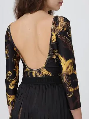 Versace Printed Long Sleeve Bodysuit