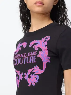 Versace T-shirt Dress With Logo Print