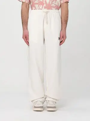 Palm Angels Relaxed Fit Drawstring Trousers - White