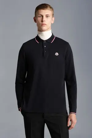 Moncler Long Sleeve Polo Shirt