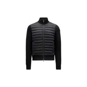 Moncler Padded Zip-up Cardigan - Black