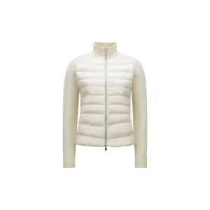 Moncler Padded Wool Cardigan - White
