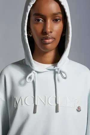 新品未使用☆MONCLER Logo Ladies Hoodie パーカー L MONCLER - 新品未使用☆MONCLER Logo Ladies Hoodie パーカー L の通販