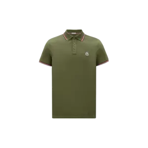 Moncler Logo Patch Polo Shirt - Green