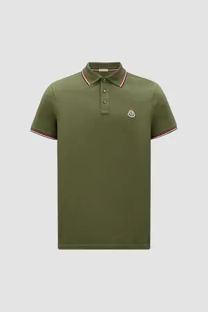 Moncler Logo Patch Polo Shirt - Green