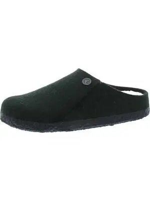 BIRKENSTOCK Zermatt Rivet Womens Shearling Felt Clogs Green