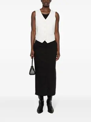 P.a.r.o.s.h Single-breasted Leather Waistcoat