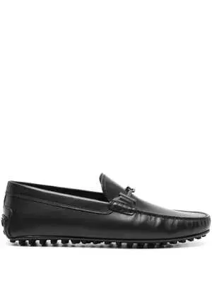 TOD'S City Gommino Leather Loafers - Black