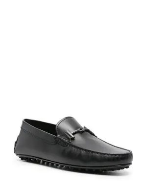 TOD'S City Gommino Leather Loafers - Black