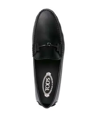 TOD'S City Gommino Leather Loafers - Black