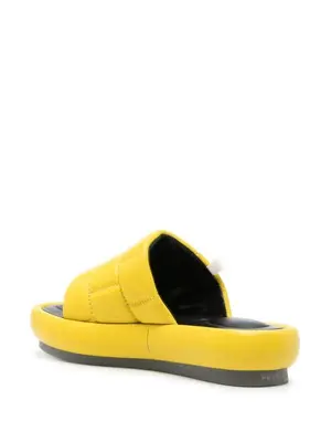 Premiata Quilted Leather Slides