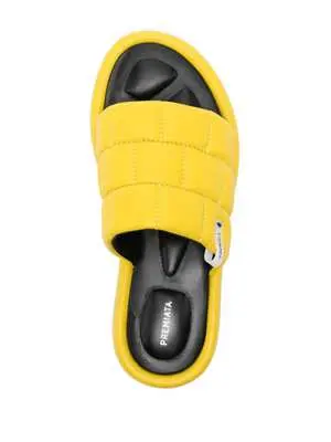 Premiata Quilted Leather Slides