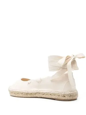 Polo Ralph Lauren Lace-up Flat Espadrilles - White