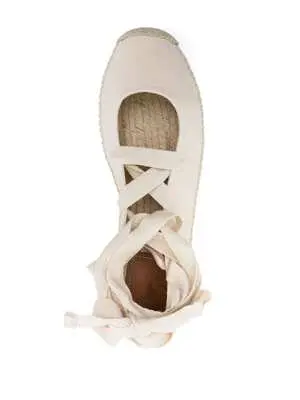 Polo Ralph Lauren Lace-up Flat Espadrilles - White