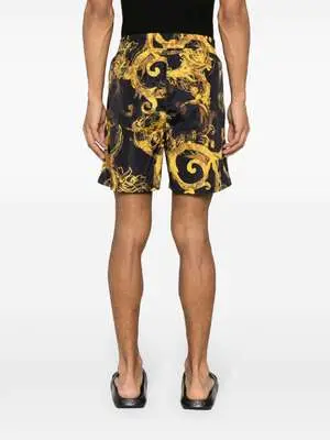 Versace Baroccoflage-print Shorts - Black