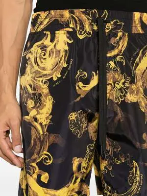 Versace Baroccoflage-print Shorts - Black