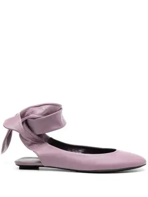 Attico Cloe Ballerina Flats - Purple