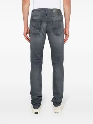 Jacob Cohen Mid-rise Slim-fit Jeans - Grey