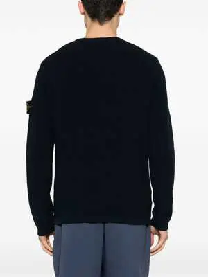 Stone Island Compass Cotton Jumper - Blue