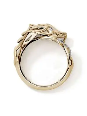 John Hardy 14kt Yellow Naga Ring - Gold