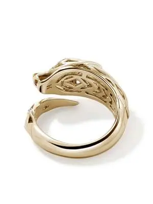 John Hardy 14kt Yellow Naga Ring - Gold