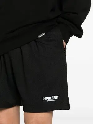 REPRESENT Perforated-design Shorts - Black