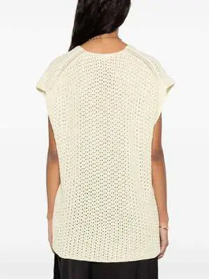 Fabiana Filippi V-neck Open-knit Top