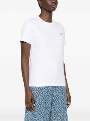 Maison Kitsuné Fox-motif T-shirt - White