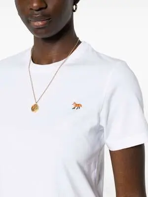 Maison Kitsuné Fox-motif T-shirt - White