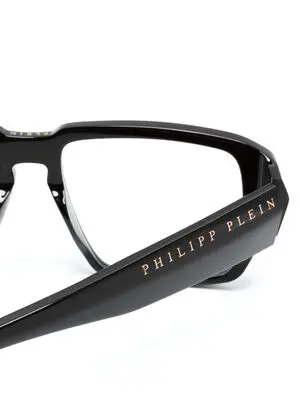 Philipp Plein Logo-print Square-frame Glasses